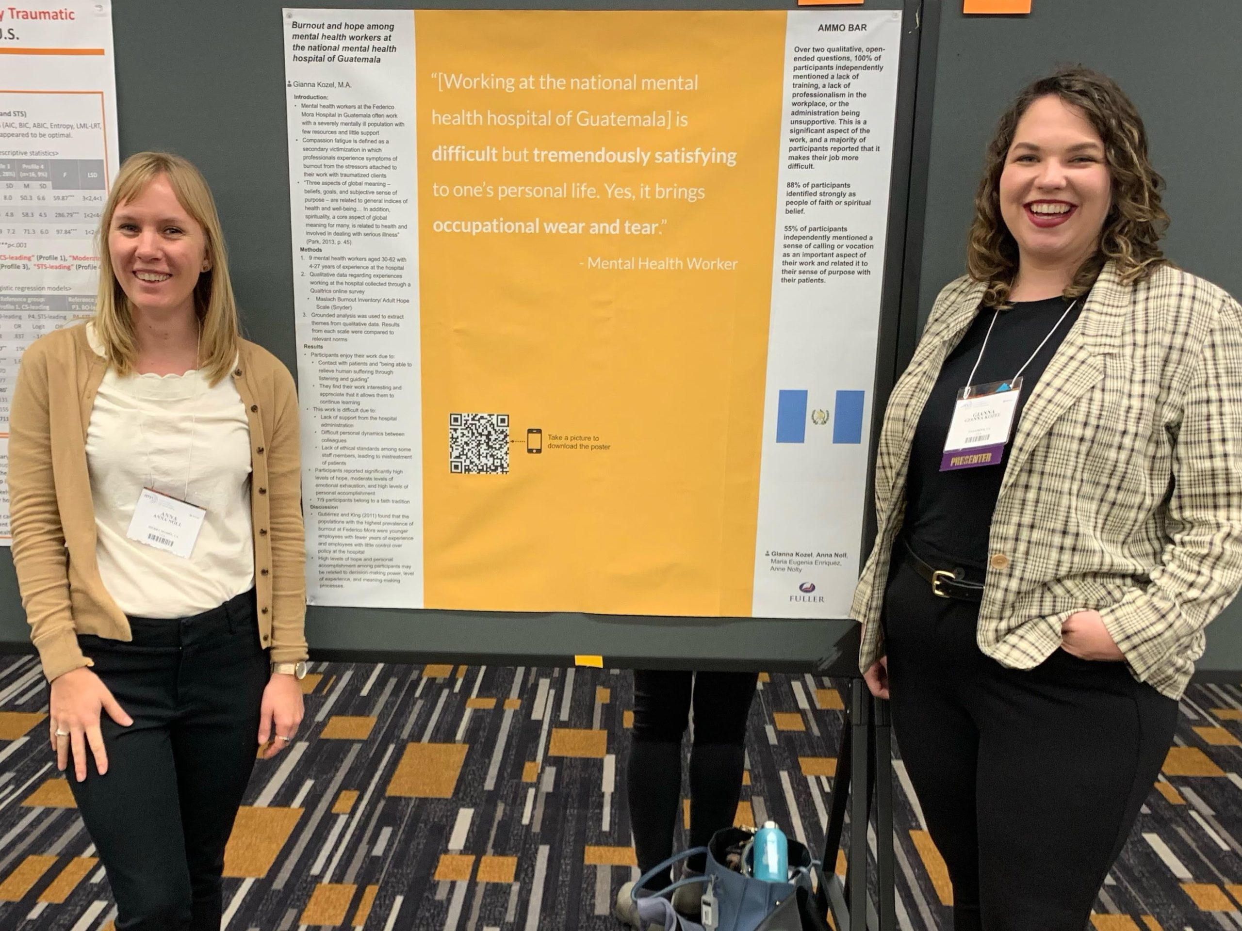 Gianna Kozel _ Anna Noll Poster at ISTSS | Fuller Seminary